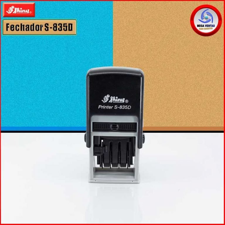 🔵 FECHADOR SHINY S-835D 20x30mm NEGRO/ALMOHADILLA NEGRA - Megaventas MCM 🔵