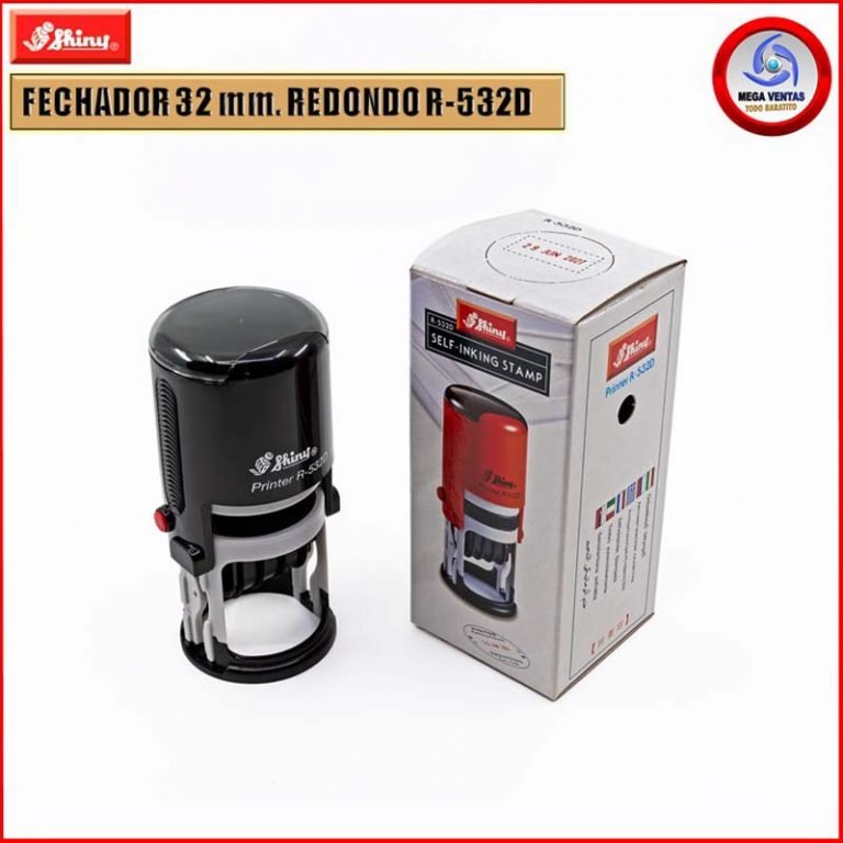 🔵 FECHADOR SHINY R-532D REDONDO 32mm NEGRO/ALMOHADILLA NEGRA. - 🔵