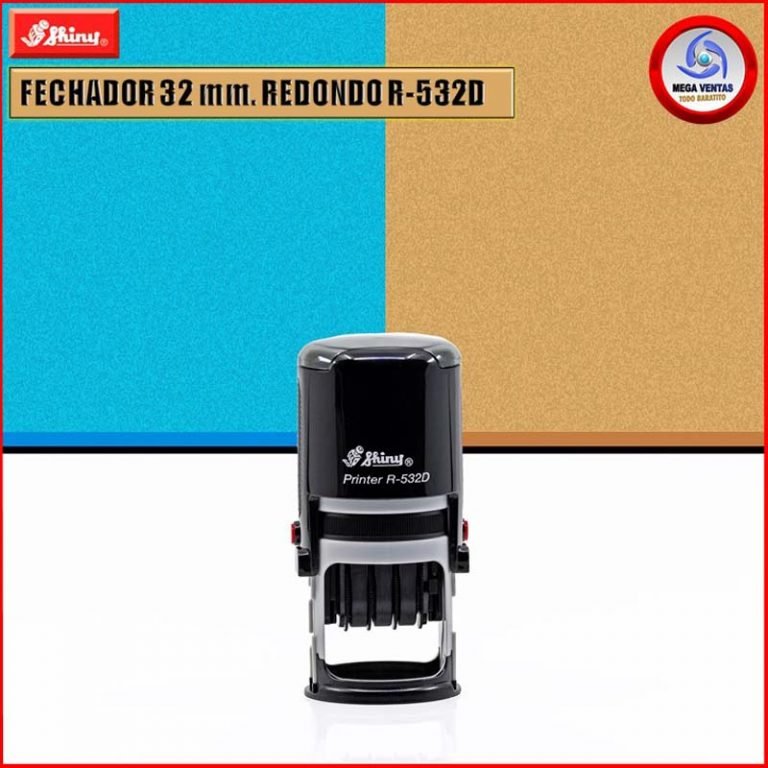 🔵 FECHADOR SHINY R-532D REDONDO 32mm NEGRO/ALMOHADILLA NEGRA. - 🔵