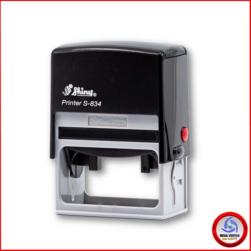 🟣 SELLO SHINY R-552 REDONDO 52mm NEGRO/ALMOHADILLA NEGRA - Megaventas MCM 🟣