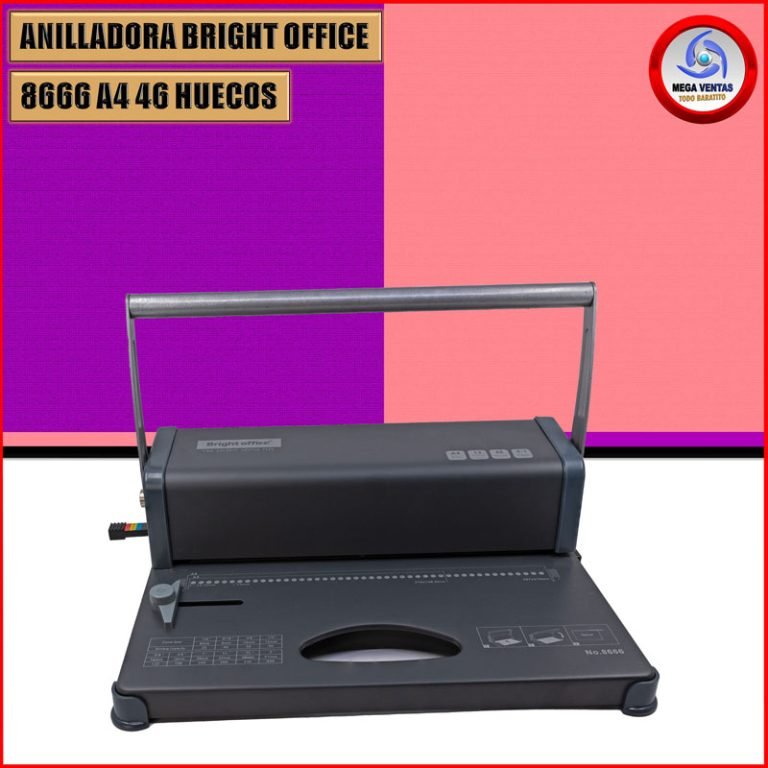 ANILLADORA BRIGHT OFFICE 8666 A4 46 HUECOS - Megaventas MCM