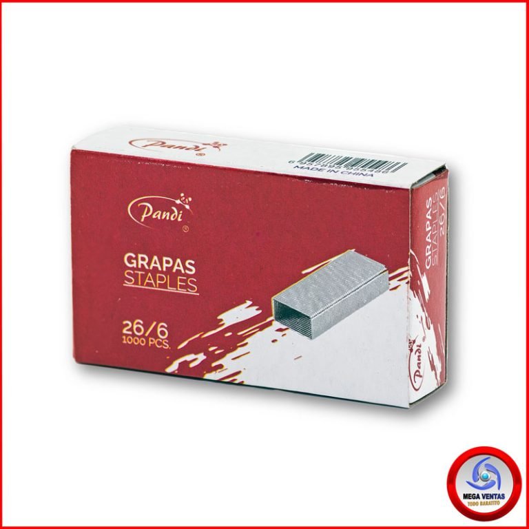 GRAPAS PANDI YLS004 NUMERO 26/6 1,000 UNIDADES 30 HOJAS - Megaventas MCM