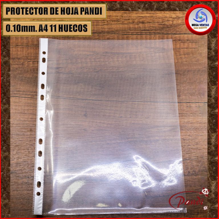 PROTECTOR DE HOJAS PANDI A4 (0.10mm.) - Megaventas MCM