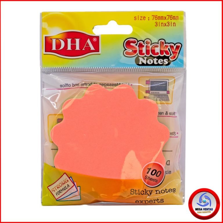 NOTITAS ADHESIVAS DHA DH-9729 NEON 5 COLORES FLOR