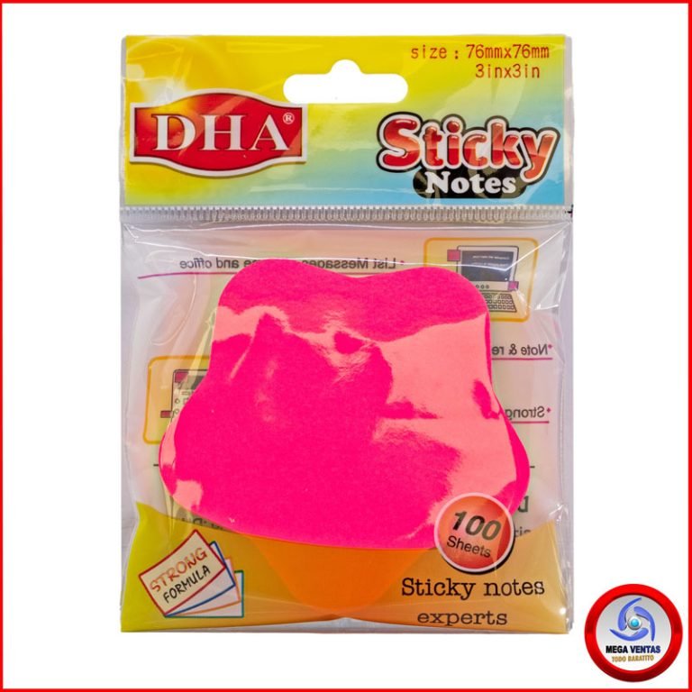 NOTITAS ADHESIVAS DHA DH-9729 NEON 5 COLORES FRUTILLA