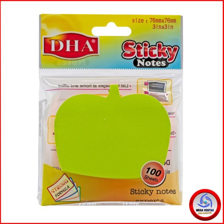 NOTITAS ADHESIVAS DHA DH-9729 5 COLORES - MANZANA